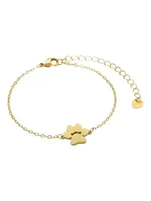 DLORIA Hollywood Sensation Purepaw Link Chain Charm Bracelet - Gold