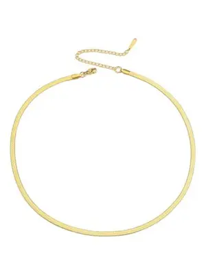DLORIA Hollywood Sensation Plated Snake Chain Necklace
