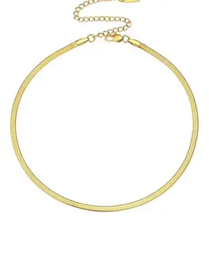 DLORIA Hollywood Sensation Plated Snake Chain Necklace