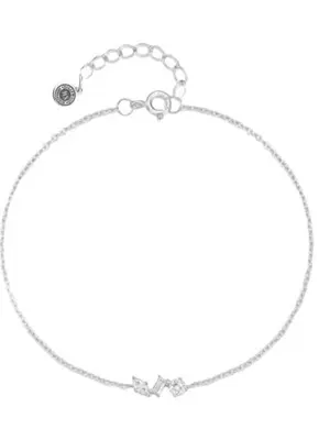 DLORIA Hollywood Sensation Silvana Chain Link Bracelet - Silver