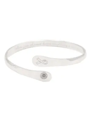 DLORIA Hollywood Sensation Cancer Awareness Cuff Bracelet - Silver
