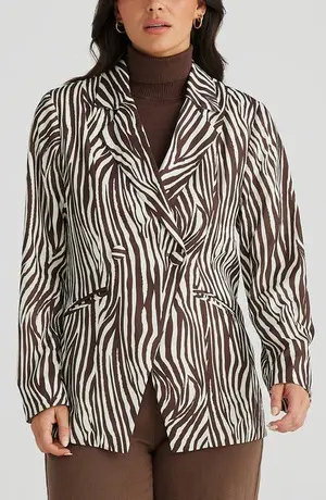 BRAVE+TRUE Blake Abstract Striped Jacket