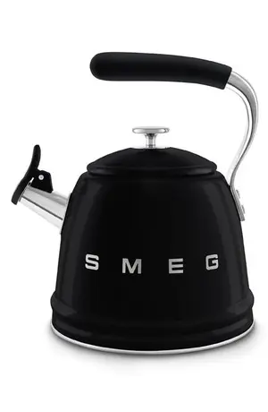 SMEG Whistling Kettle Black