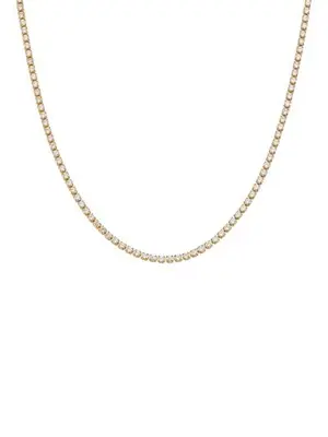 DLORIA Hollywood Sensation Moonlit Tennis Necklace - Gold