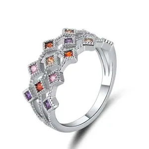 DLORIA Hollywood Sensation Cubic Zirconia Ring - Silver