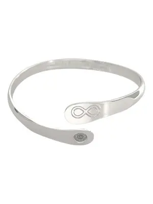 DLORIA Hollywood Sensation Engraved Friendship Cuff Bracelet - Silver
