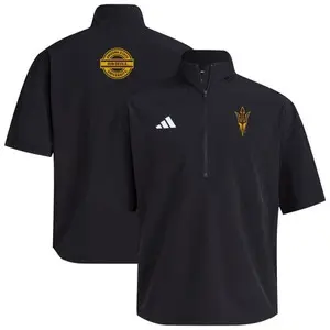 Adidas Arizona State Sun Devils 2024 Half-zip Short Sleeve Training Jacket
