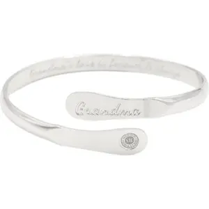 DLORIA Hollywood Sensation Engraved Cuff Bracelet - Silver