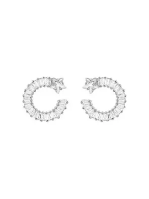 DLORIA Hollywood Sensation Shooting Star Earrings With Zirconia - Silver