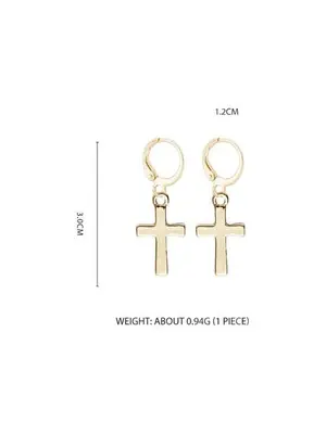 DLORIA Cross Dangle Earrings