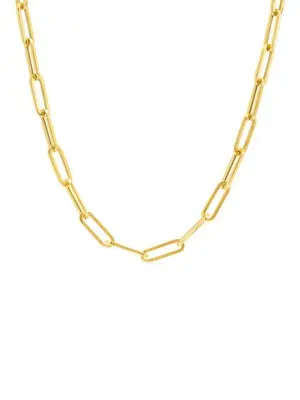 DLORIA Hollywood Sensation Paperclip Link Necklace - Gold