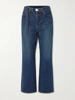 Sacai Belted Bootcut Jeans