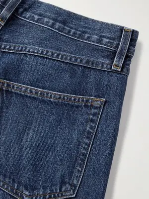 FRAME The Narrow High-rise Tapered Jeans - Blue
