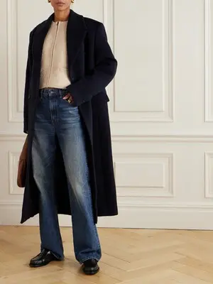 FRAME Brushed Wool-blend Cardigan