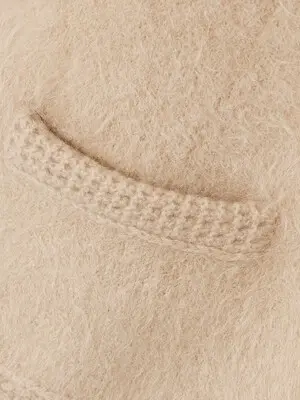 FRAME Brushed Wool-blend Cardigan
