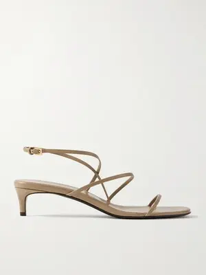 Khaite Loop Leather Sandals - Neutrals