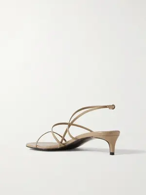 Khaite Loop Leather Sandals - Neutrals