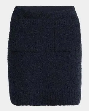 Bottega Veneta Bouclé Mini Skirt - Blue