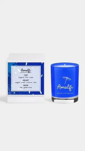 MALIBU APOTHECARY Amalfi Blue Candle