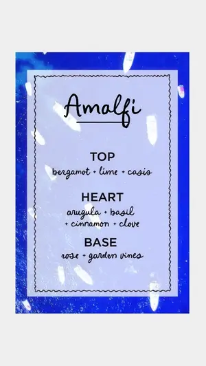 MALIBU APOTHECARY Amalfi Blue Candle