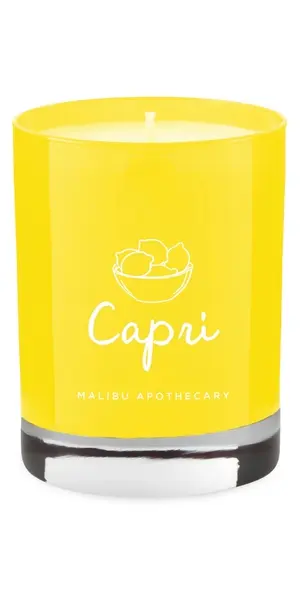 MALIBU APOTHECARY Capri Yellow Candle - No Color
