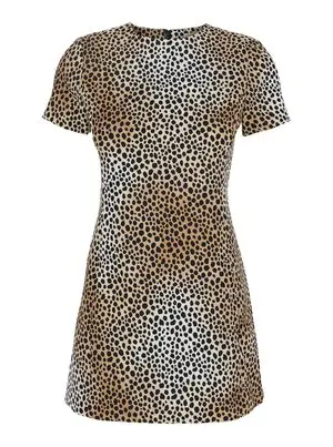 Michael Kors Michael Michael Kors Leopard Mini Dress - Multi