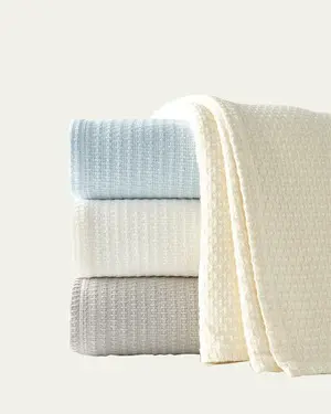 SFERRA Marcus Tara Blanket, 120" X 100 - White
