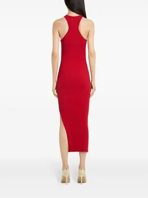 COURREGES Scuba Midi Dress - Red