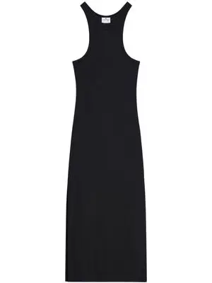 COURREGES Scuba 90's Midi Dress - Black