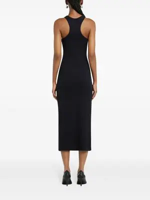 COURREGES Scuba 90's Midi Dress - Black