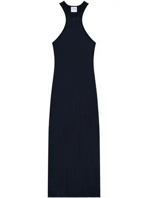 COURREGES Scuba Rib Knit Dress - Blue