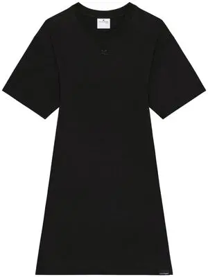 COURREGES T-shirt Mini Dress - Black