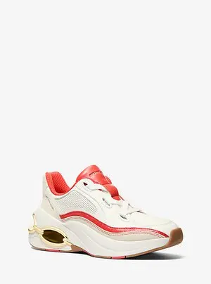 Michael Kors Toni Mixed-media Trainer