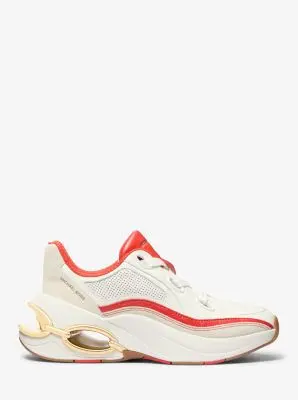 Michael Kors Toni Mixed-media Trainer