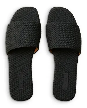 NAGHEDI St Barths Slide Sandals - Black