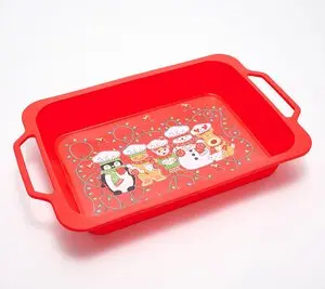 TEMP-TATIONS As Is Seasonal Siliconerectangle Baking Pan