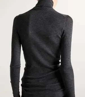 Prada Wool-blend Rollneck Sweater - Grey