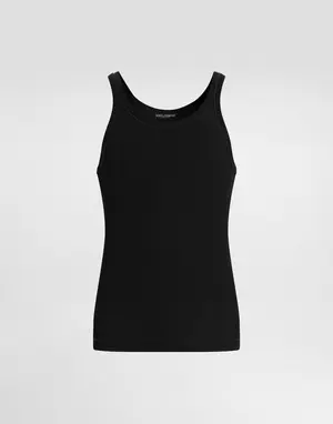 Dolce & Gabbana Fine-rib Slim-fit Singlet With Tag - Black