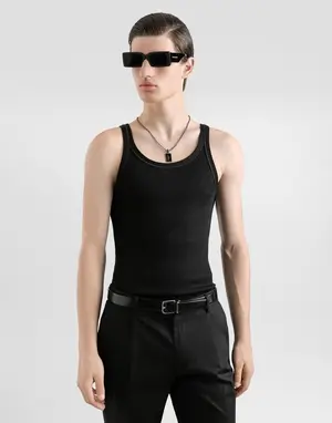 Dolce & Gabbana Fine-rib Slim-fit Singlet With Tag - Black