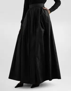 Dolce & Gabbana Long Taffeta Circle Skirt