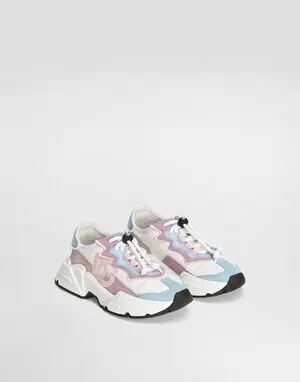 Dolce & Gabbana Nylon Mesh Daymaster Sneakers With Dg Logo - Multicolor