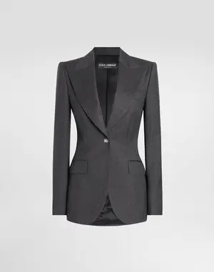 Dolce & Gabbana Woolen Turlington Blazer - Grey