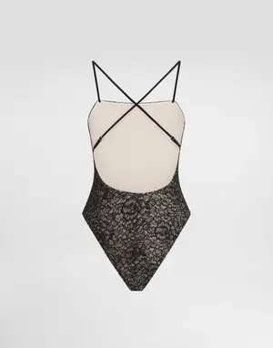 Dolce & Gabbana Lace One-piece Swimsuit