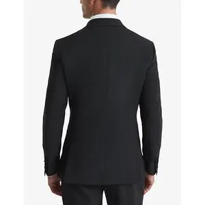 REISS Poker Double-breasted Stretch Wool-blend Jacket