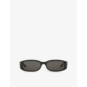 Gucci Gg1661s Square-frame Sunglasses - Black