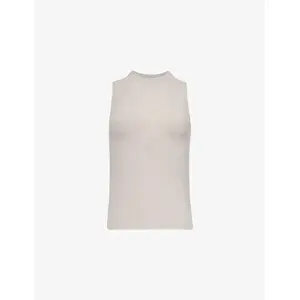 Vince Sleeveless Metallic Knit Top