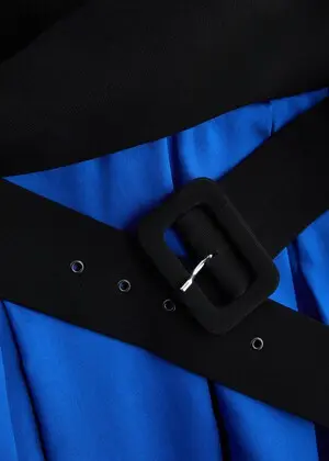 Talbot Runhof Colour-blocked Maxi Gown