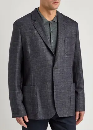 Paul Smith Wool-blend Blazer - Navy