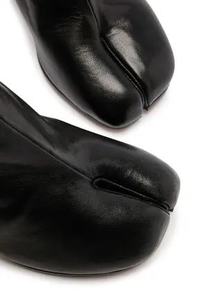 MAISON MARGIELA Tabi 80 Leather Ankle Boots - Black