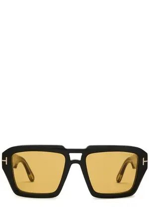TOM FORD Aviator-style Sunglasses - Black